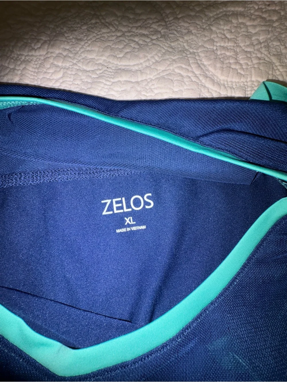 ZELOS | Tops | Zelos Navy And Aqua Performance Tank | Poshmark